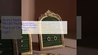 Elegant Baroque Gold Necklace and Jewelry Display Stand