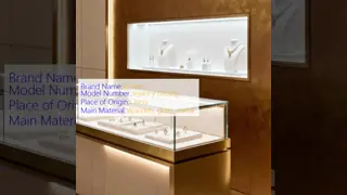 Luxury Jewelry Showcase Custom Wood and Glass Display