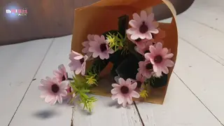 Kraft Paper Cone Flower Sleeve | Florist Bouquet Wrapping Bag Custom