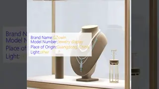 Premium Gold Jewelry Display Case for Luxury Retail Stores
