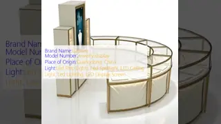 Luxury Jewelry Display Counter Custom Wave Design