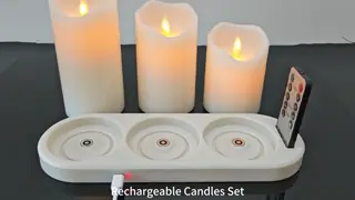 Charging Flameless LED Candles with Remote Control