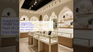 Custom Luxury Jewelry Display Showcase for Retail Stores