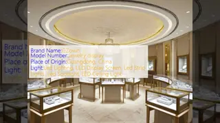 Luxury Jewelry Display Island Custom Retail Showcase