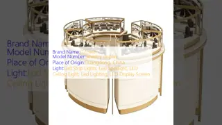 Luxury Curved Jewelry Display Table for Retail Stores