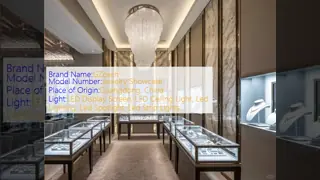 Elegant Jewellery Display Cabinet Luxury Retail Showcase