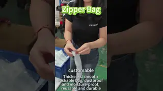 High-transparency sliding zipper bags, clothing and socks storage bags, plastic slider zipper bags,
