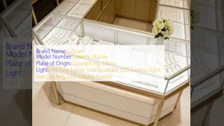 Luxury L Shaped Jewelry Display Case Custom Retail Solution