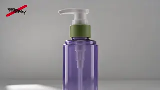 Transparent Purple PET Pump Bottle