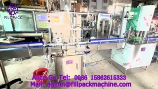 2320 J67+O54 Botswana floor-standing 4-head magnetic pump can filling machine + single-head can seal