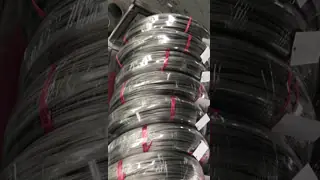 Polished stainless steel wire