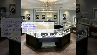Luxury Black Jewelry Display Showcase Store Kit