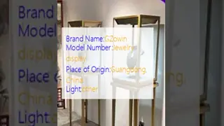 Luxury Jewelry Display Case with LED Lighting Custom Design