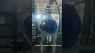 Double Cone Rotary Vacuum Dryer in Operation | Industrial Vacuum Drying Machine