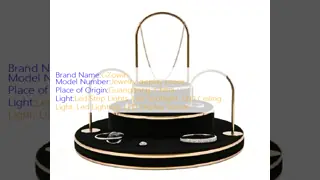 Luxury Black Velvet Gold Jewelry Display Stand Set
