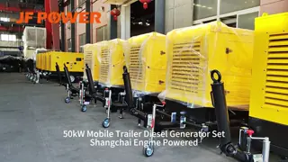 50kW Shangchai Mobile Diesel Generator for Field Power