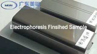 Watermark-free electrophoresis finish on aluminum profiles