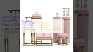 Premium Metal Jewelry Display Set for Luxury Showrooms