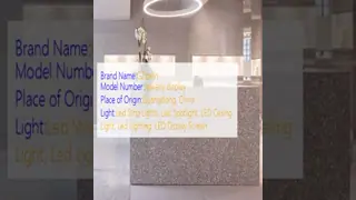 Luxury Minimalist LED Jewelry Reception Desk Custom Design