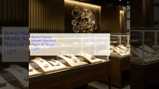 Luxury Solid Wood Jewelry Display Case for Retail Stores