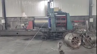 Wedge wire screens are currently being produced in the workshop.