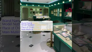 Luxury Wooden Jewelry Display Showcase Custom Retail Design