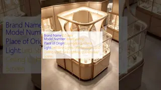 Luxury Stainless Steel Jewelry Display Cabinet