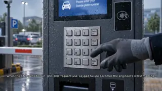 Industrial Stainless Steel Kiosk Keyboard IP65 Rated