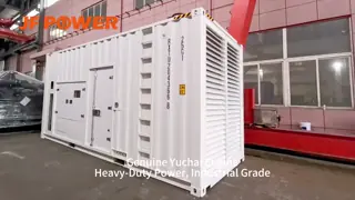 800kW Yuchai Containerized Diesel Generator Silent Power
