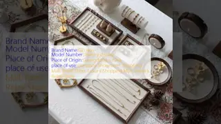 Premium Wooden Jewelry Display Props for Retail Stores