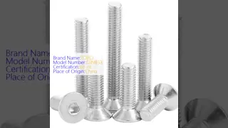 Durable Stainless Steel Hex Bolts DIN933 Corrosion Resistant
