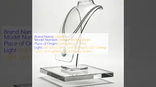 Clear Acrylic Necklace Display Stand 3D Bust Jewelry Holder