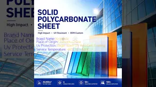 5mm Solid Polycarbonate Sheet Durable Greenhouse Roofing