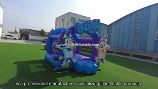 Blue Puppy Inflatable Bouncer Durable Commercial Jump House