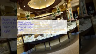 Luxury Curved Jewelry Display Case for High End Stores