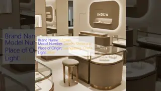 Modern Jewelry Island Showcase Custom Retail Display