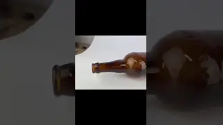 650ml Amber & Flint Glass Beer Bottle (480g) with Crown Finish