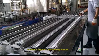 high capacity gypsum cornice production line