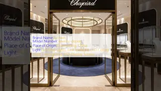 Luxury Jewelry Island Display Custom Wood Glass Showcase