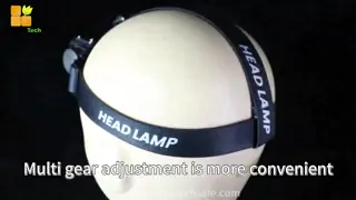 RGB LED Mining Headlamp Type-C Rechargeable IPX4 Waterproof Headlamp