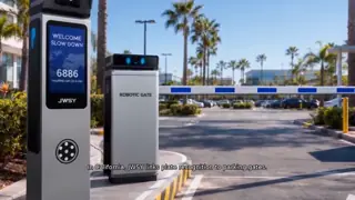 Robot Series Boom Barrier + LPR Camera | JWS-D08 & JWS-CB08 Parking Solution