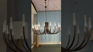 Custom Luxury Crystal Candlestick Chandelier Gold Frame