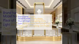 Luxury Curved Jewelry Display Case for Premium Boutiques