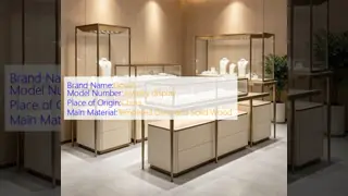 Custom Glass Jewelry Display Cabinet for Retail Stores