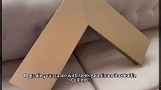 Durable Aluminum Box Baffle Ceiling for Modern Spaces