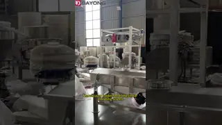The vacuum feeder feeds the linear vibrating screen. The equipment is made of 304 stainless steel