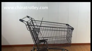 125L Retail Grocery Carts American style Supermarket Shopping Trolley