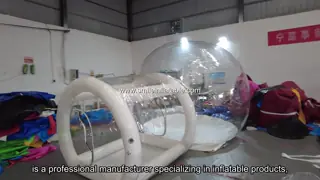 PVC Inflatable Bubble Tent Clear Transparent Dome Tent Outdoor Camping Stargazing Ball Tent