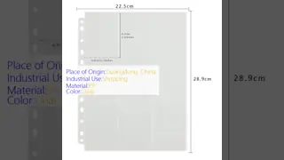 Clear Card Binder Pages Premium Protection for Collections