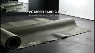 Durable 1000D PVC Mesh Fabric for Premium Luggage Bags